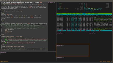 Switch Between Light And Dark Mode In Vim And Tmux With One Command