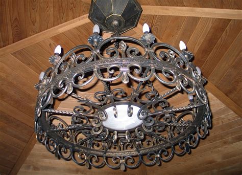 Кованые люстры под старину