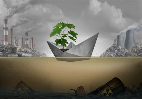 保护环境 库存例证 插画 包括有 保存 破坏 次幂 气候 要素 希望 生态 生活 树苗 139733196