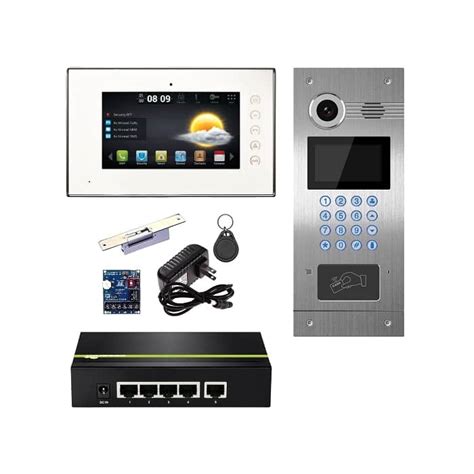 Video Intercom System 15 Unit Resident Poe Cat5 Cat6