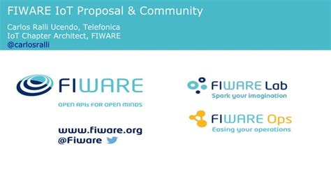 Fiware Iot Proposal And Community Ppt