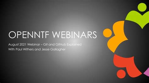august openntf webinar git and github explained ppt