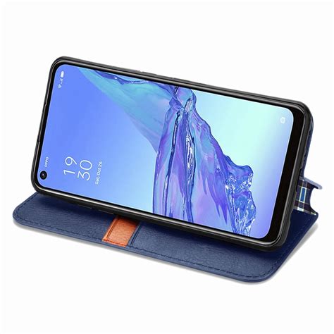 Sunsky جراب جلد Pu مغناطيسي أفقي مضغوط لشبكة Oppo A53 2020 مع حامل