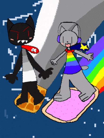 Nyan Cat And Tac Nayn By Deepoftheweb On Deviantart