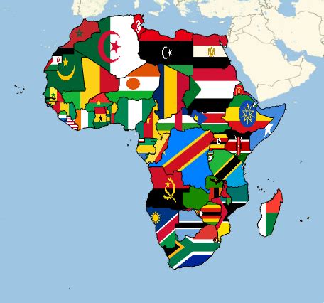 用国旗绘制非洲国家的地图 Mathematica 10 的新功能