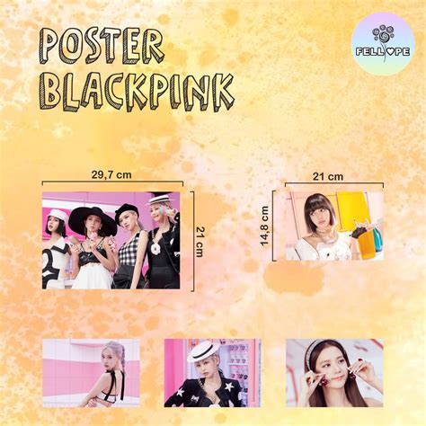 Jual POSTER KPOP BLACKPINK ICE CREAM GROUP MEMBER READY STOCK Shopee Indonesia