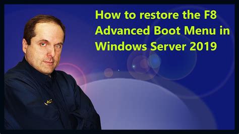 How To Restore The F Advanced Boot Menu In Windows Server YouTube