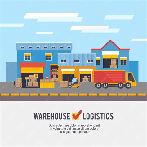 Premium Vector Warehousing And Logistic And Delivery Vector Illustration