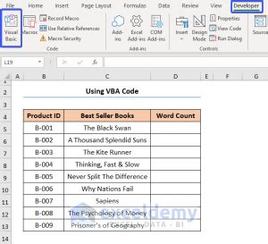 How To Count Words In Excel Column 5 Useful Ways ExcelDemy