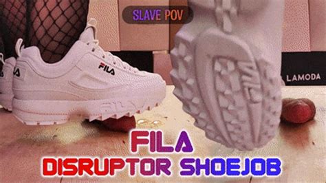 Fila Disruptor Shoejob Cock Trample And Stomp Slave Pov Version
