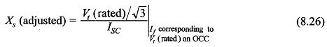 Determination Of The Synchronous Reactance OCC And SCC Test
