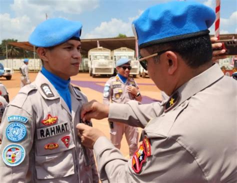 Selesaikan Misi Perdamaian PBB Rahmat Nur Salah Satu Personil Polres