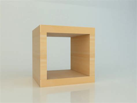 Ikea Kallax 1x1 3d Model