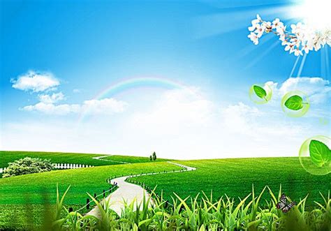Free Blue Grass Sky Background Images Blue Sky Green Grass
