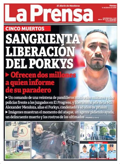 Periódico La Prensa Honduras Periódicos De Honduras Edición De