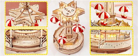 Rokr 3d Wooden Puzzles For Adults Led Wooden Music Box Kits