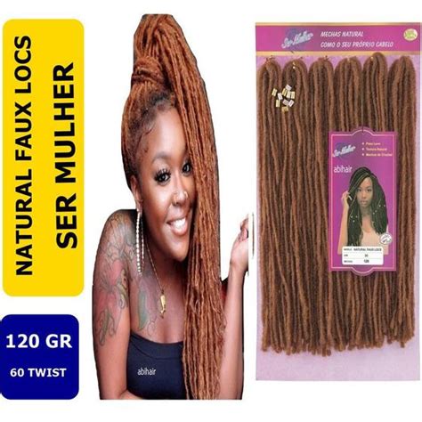 Cabelo Afro Crochet Dread Natural Faux Locs Para Homens Ou Mulheres Ser Mulher Mega Hair