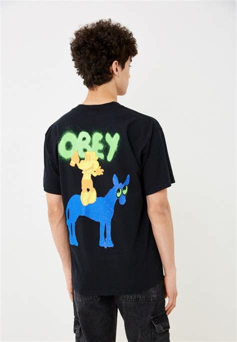 Футболка Obey, цвет: черный, RTLACQ757801 — купить в интернет-магазине ...
