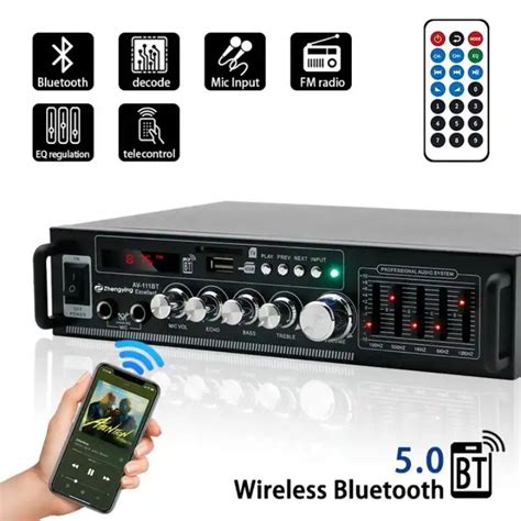 Sc 111 Amplifier Bluetooth Radio Iso Connector With Remote Shopee