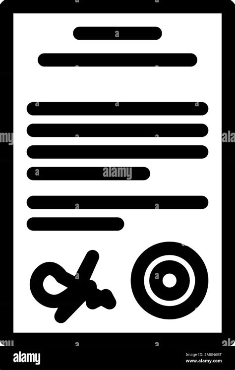 Document Folder Line Icon Vector Illustration Stock Vector Image Art