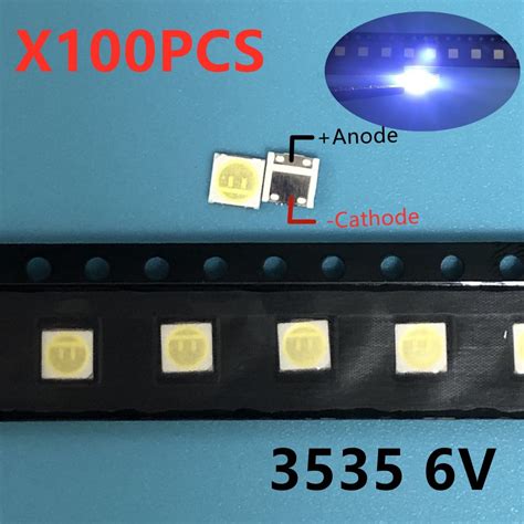 50 100pcs Original For LG LED LED 2W 6V 1W 3V 3535 Cool Cold White