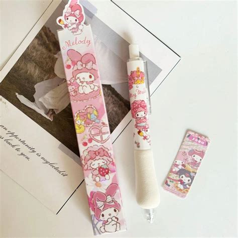 Sanrio Melody Neutral Pen Scratch Card Sponge Casing Ballpoint Pen