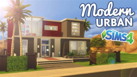 The Sims 4 Speed Build Modern Urban Home Youtube