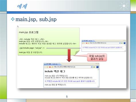 Ppt 제 06 장 Jsp 액션 태그 Powerpoint Presentation Free Download Id5869255