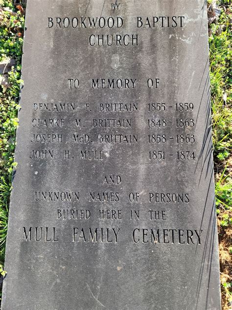 Joseph Mcdowell Brittain 1858 1863 Find A Grave Memorial