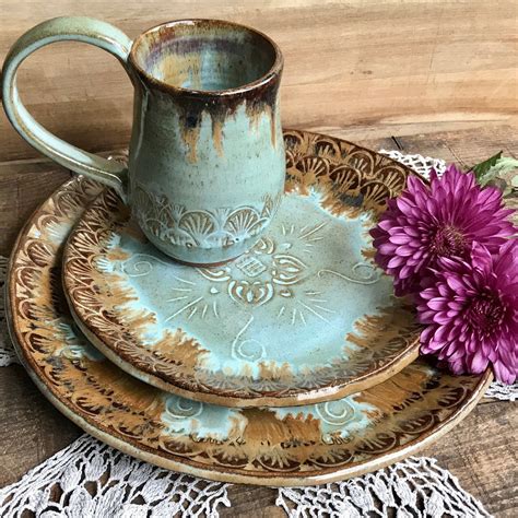 Hand Made Stoneware Plates