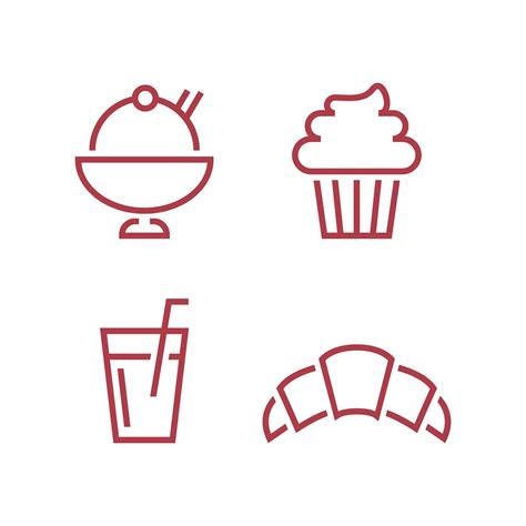Set Of Restaurant Icon Vectors Free Vector 492108