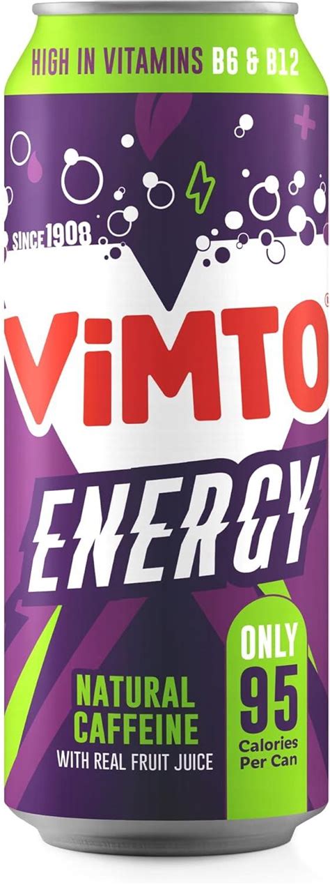 Vimto Original Real Fruit Energy Drink Natural Caffeine B Vitamins