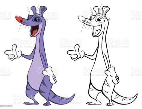 당신을 위한 귀여운 만화 캐릭터 몽구스의 벡터 일러스트레이션 디자인 및 컴퓨터 게임 색칠하기 책 윤곽선 세트 귀여운에 대한 스톡 벡터 아트 및 기타 이미지 Istock
