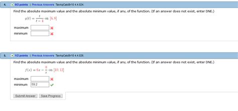 Solved Find The Absolute Maximum Value And The Absolute M