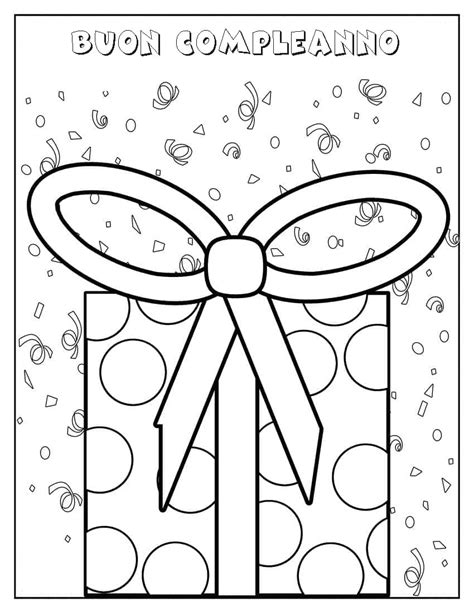 Disegni Di Buon Compleanno Da Colorare Stampa Biglietto Di Auguri