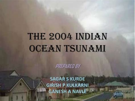 Indian Ocean Tsunami Case Study