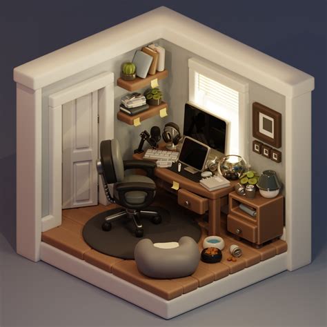 Isometric Workspace Finished Projects Blender Artists Community