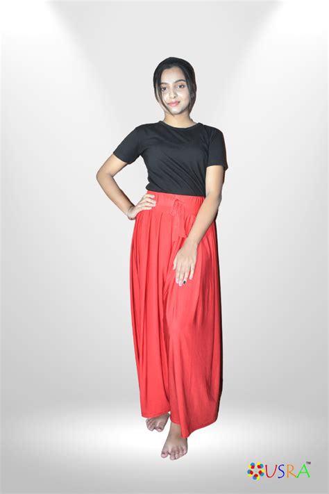 Red Palazzo Pants For Women Usra