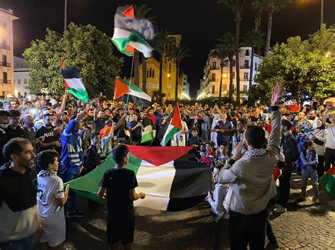 مسيرات ووقفات بعدة مدن مغربية تضامنا مع فلسطين واستنكارا للجرائم