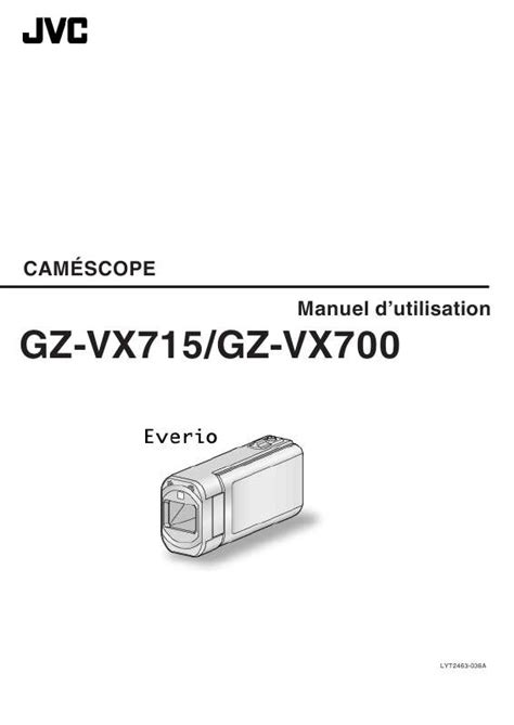 Notice JVC GZ VX700 action cam Trouver une solution à un problème JVC