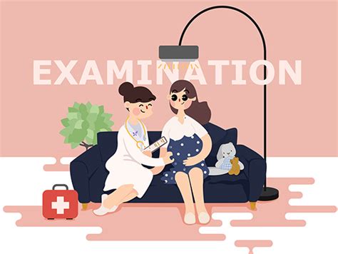 原创手绘素材 产检交谈场景 DXY企业业务UED 站酷ZCOOL