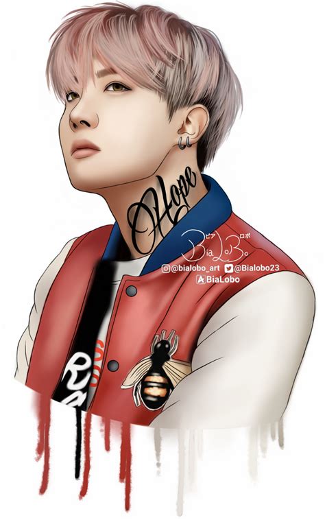 Jhope Bts Fanart Bybialoboq By Bialobo On Deviantart