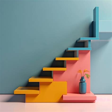 Premium Ai Image Color Ladder