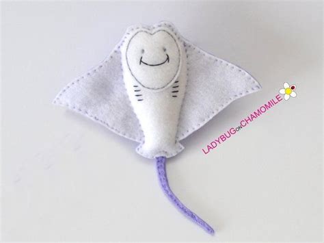 Felt Cownose Ray Stuffed Felt Cownose Stingray Magnet Or Etsy In 2024