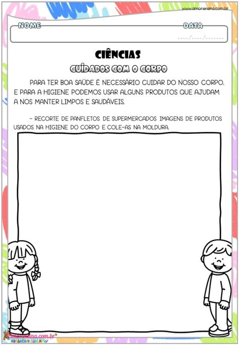 Atividades Sobre O Corpo Humano 1º Ano ~ Maternal Feliz Atividades