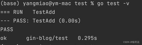 【go语言开发】编写单元测试 Csdn博客