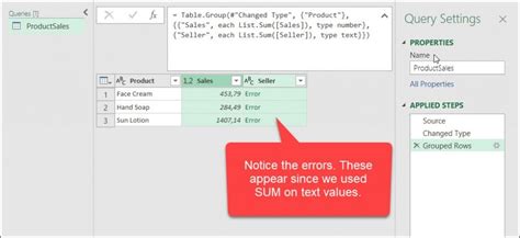 Concatenate Text With Group By Combine Rows In Power Query