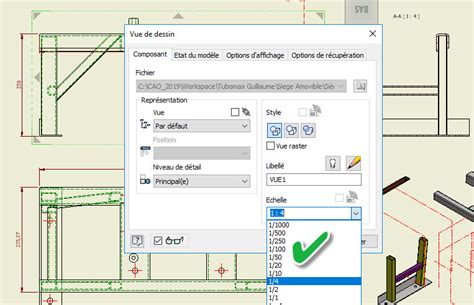 Modifier La Liste Des échelles Dans Une Mise En Plan Inventor Aplicit