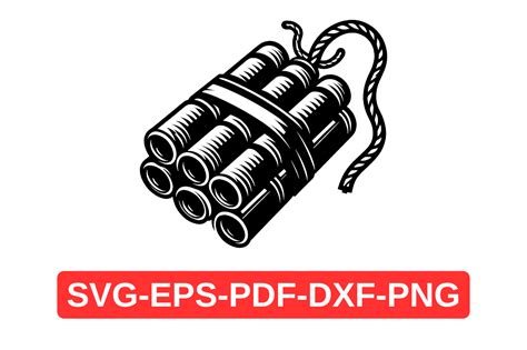 Dynamite Svg Cut File Bomb Clipart Png Graphic By Artful Assetsy