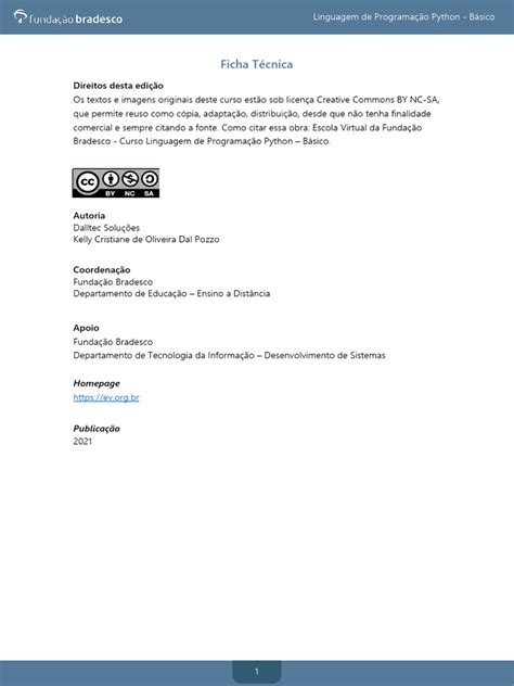 Ficha Tecnica Linguagem De Programacao Python Basico 2 Pdf